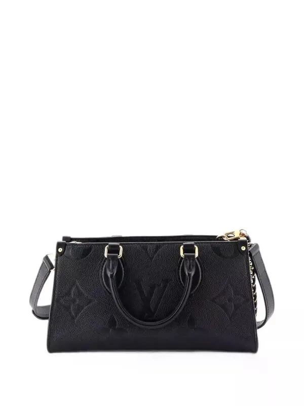 LOUIS VUITTON Onthego Monogram Empreinte Giant East West Tote Bag - Black