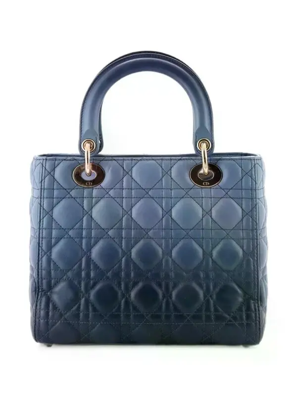Dior Lady Bag Cannage Quilt Gradient Lambskin Medium Satchel