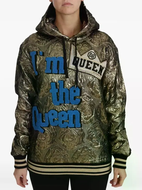 Dolce & Gabbana Rose-brocade Embroidered Hoodie