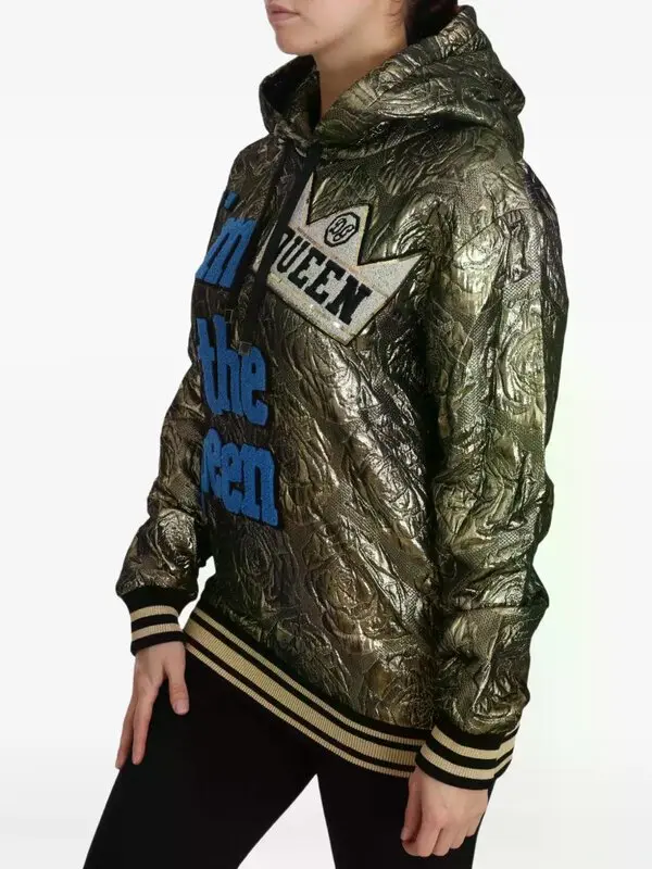 Dolce & Gabbana Rose-brocade Embroidered Hoodie