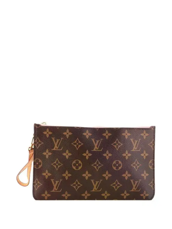 LOUIS VUITTON Neverfull Pochette Monogram Canvas Large Pouch