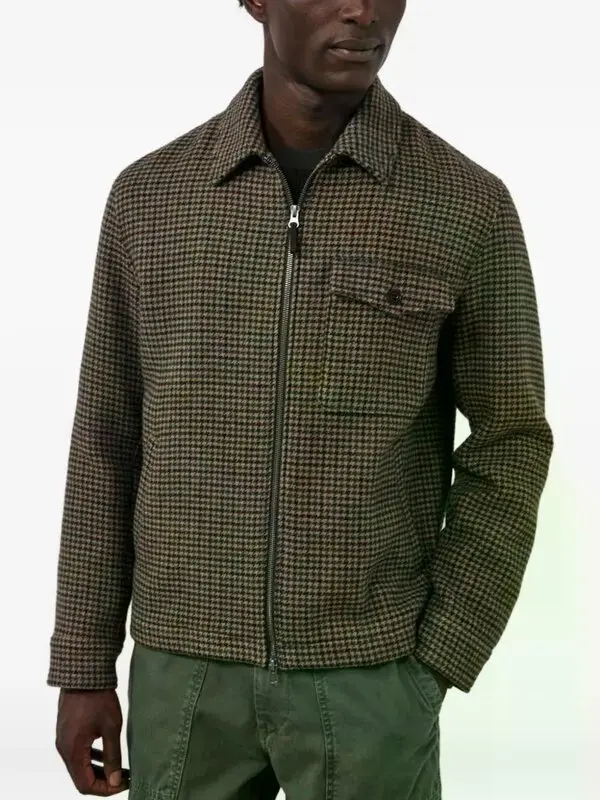 Hartford Dandy Houndstooth-pattern Jacket