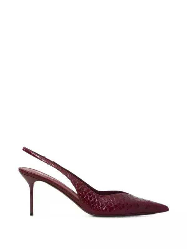 Paris Texas Lidia Python-print Leather Pumps