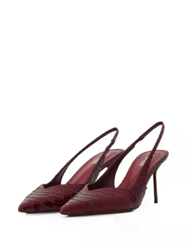 Paris Texas Lidia Python-print Leather Pumps