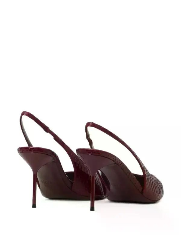 Paris Texas Lidia Python-print Leather Pumps