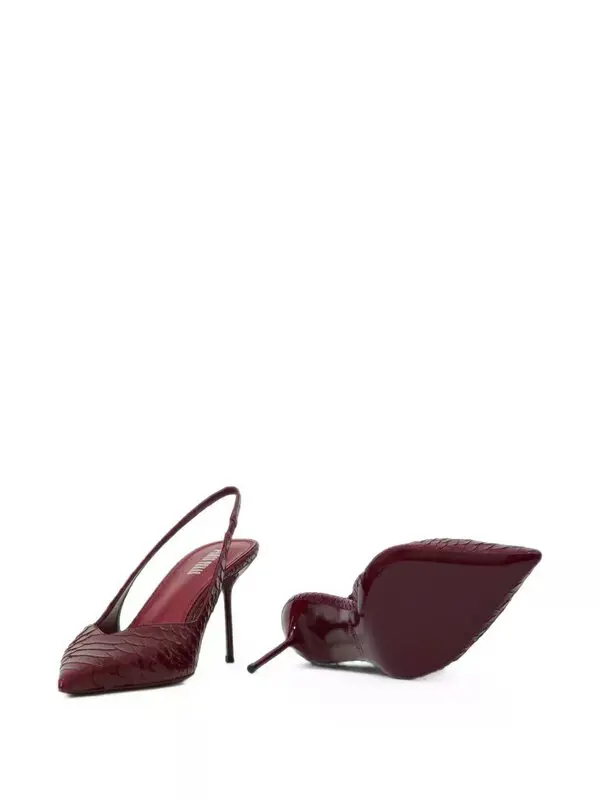 Paris Texas Lidia Python-print Leather Pumps