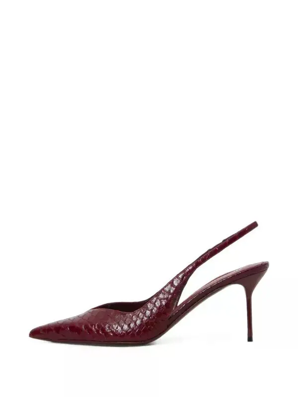 Paris Texas Lidia Python-print Leather Pumps