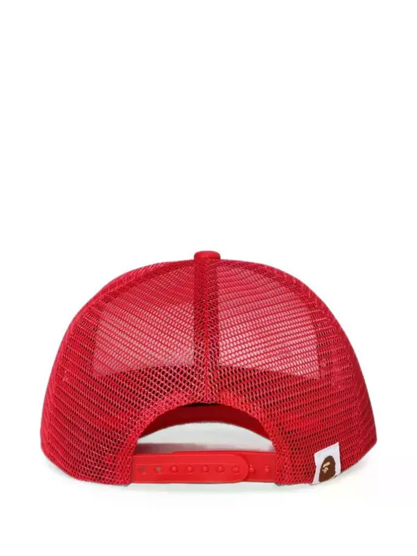 A BATHING APE College Logo-print Mesh-panel Trucker Cap