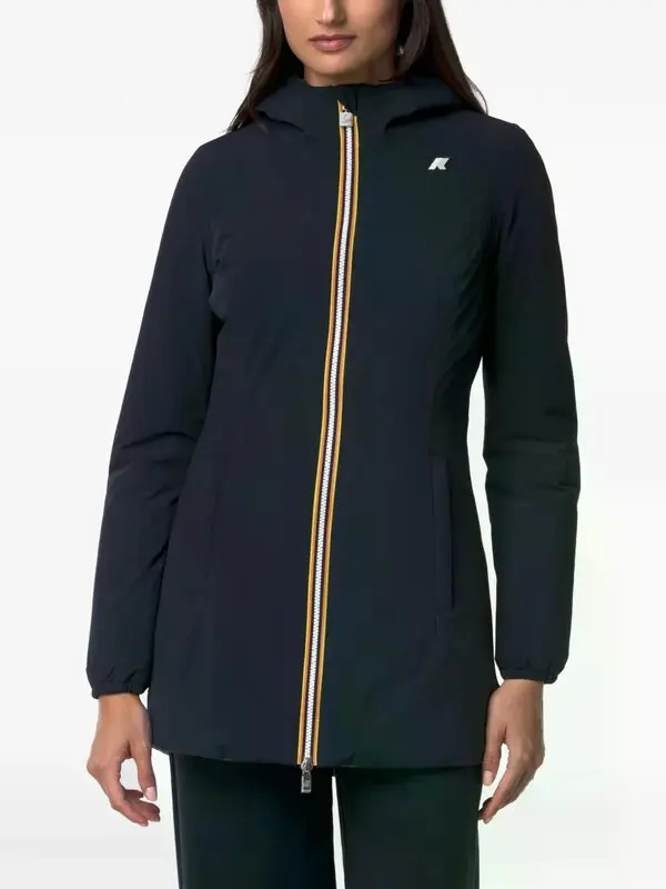 K-WAY Logo-patch Hooded Coat