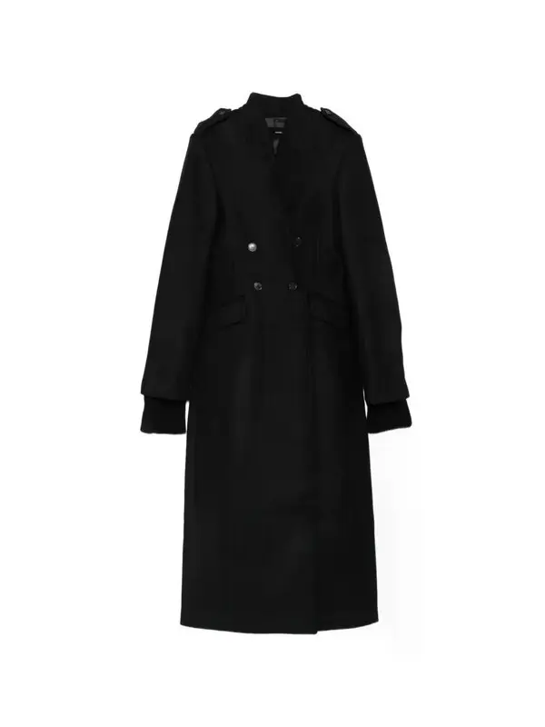 Isabel Benenato Double-breasted Epaulette Coat