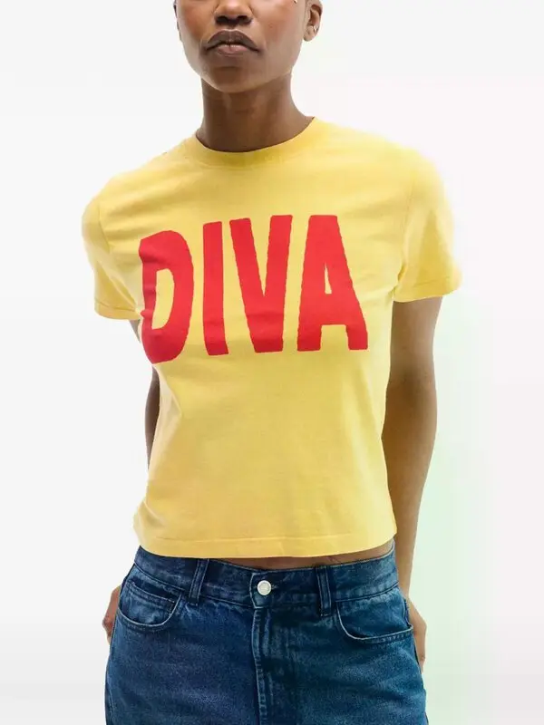 CARNE BOLLENTE Diva Slogan-print T-shirt