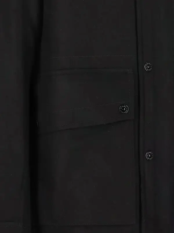 Stone Island 4100018 Wool Nylon Flannel_s.i. Ghost Parka