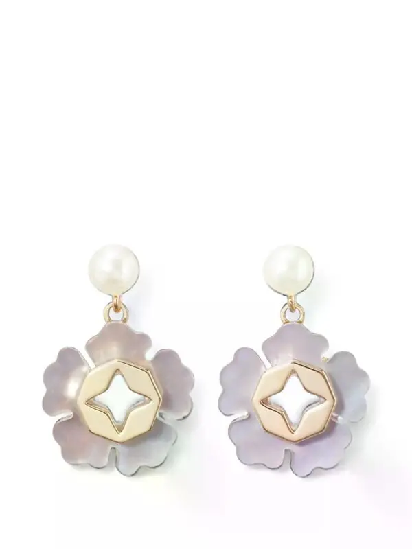 Tory Burch Forget Me Not Pearl Drop Earrings