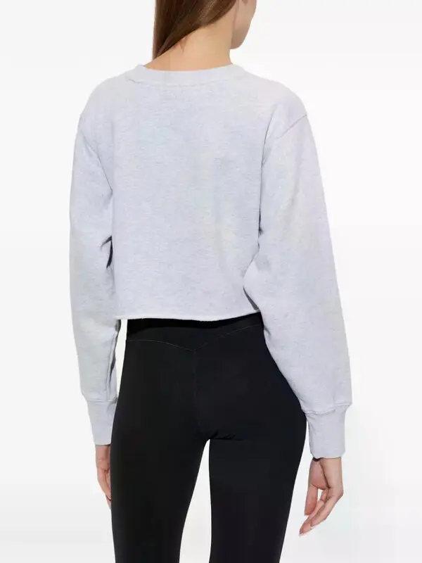 ANINE BING Sporty Cropped Sweatshirt