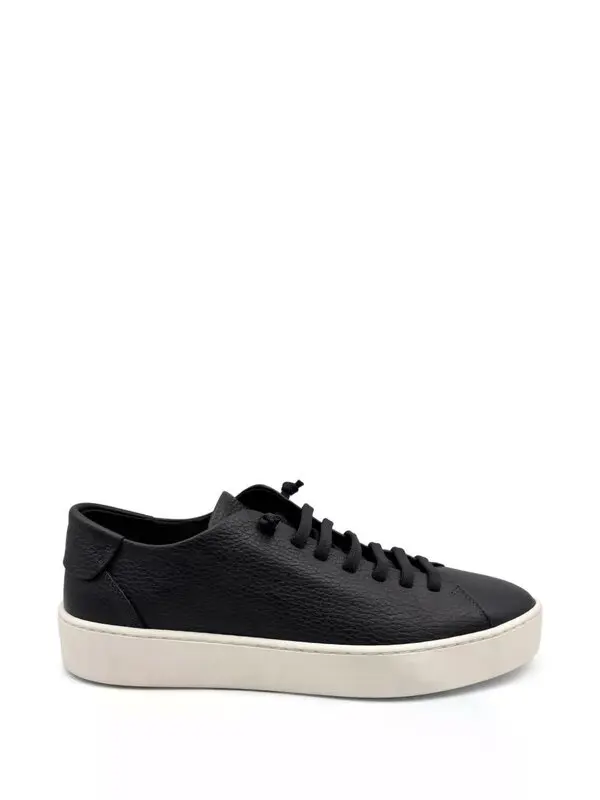 FABIANO RICCI Grained Leather Sneakers - Blue