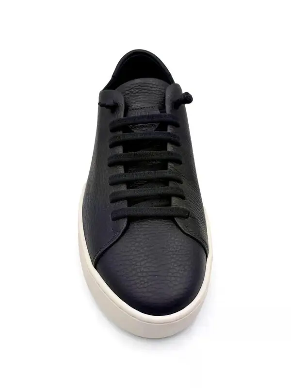 FABIANO RICCI Grained Leather Sneakers - Blue
