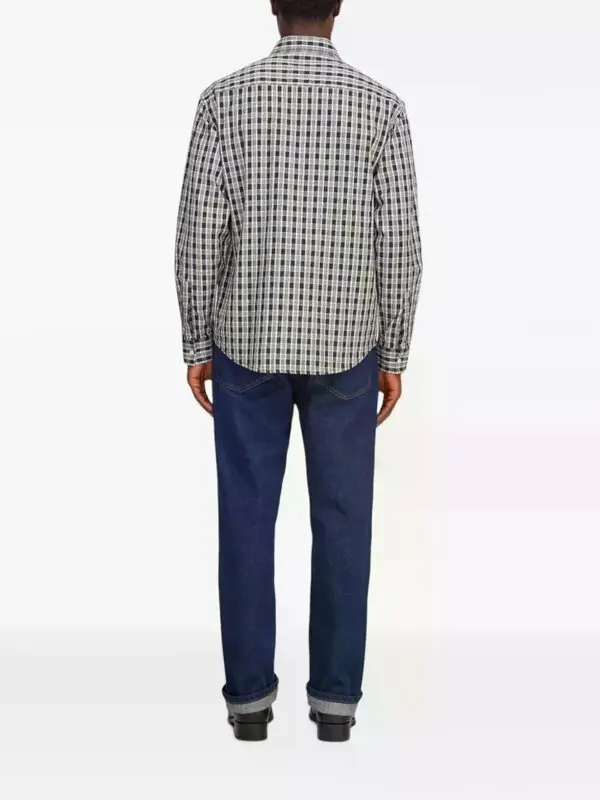 Nn07 Check-pattern Deon Shirt