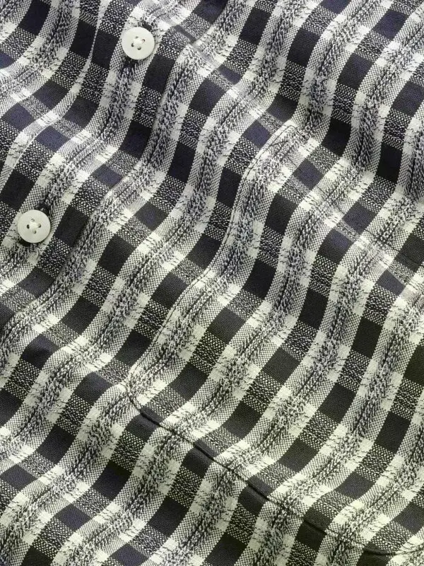 Nn07 Check-pattern Deon Shirt