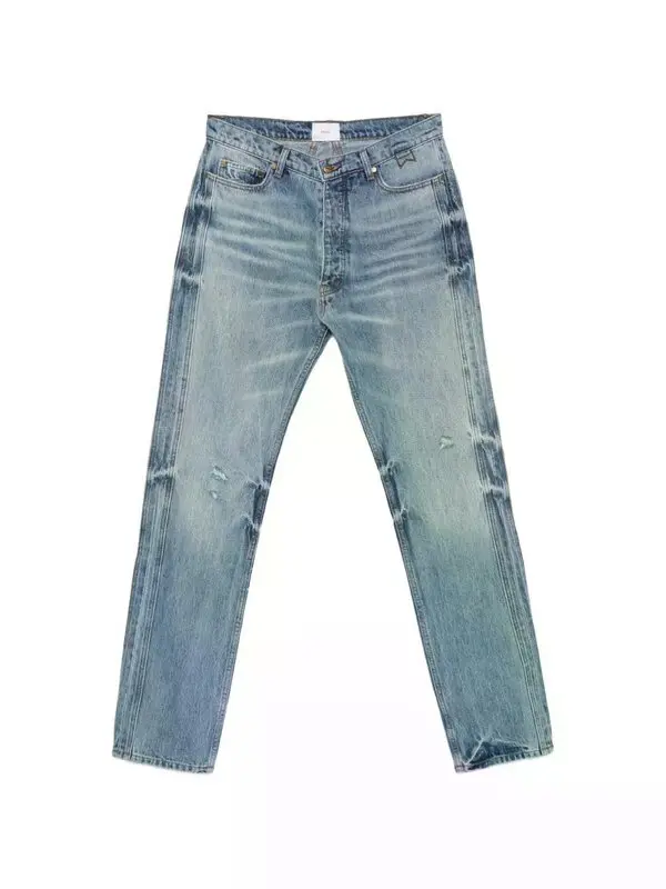 Rhude Distressed Straight-leg Jeans