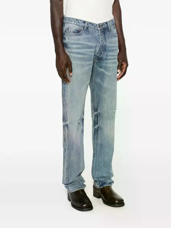 Rhude Distressed Straight-leg Jeans