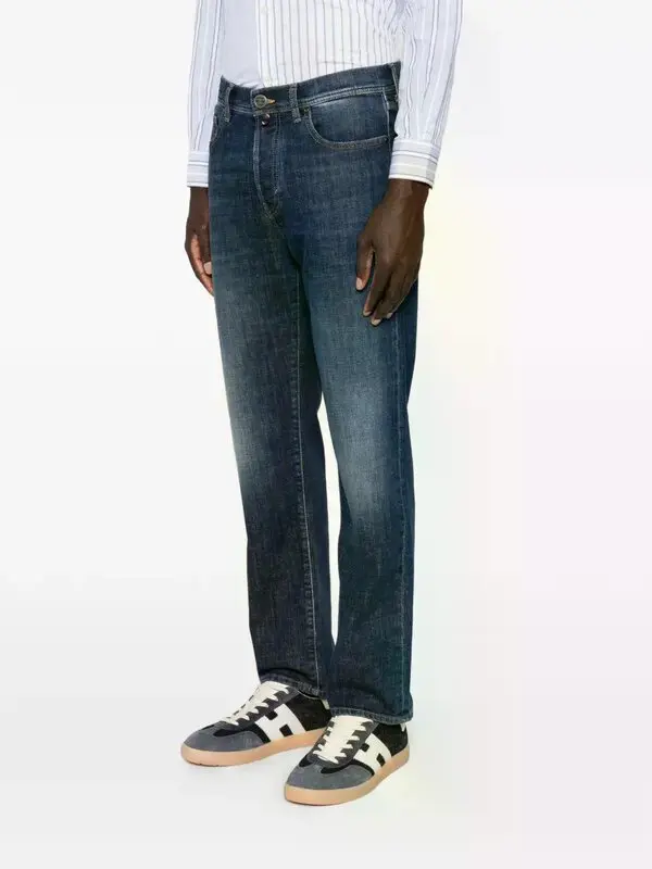 JACOB COHЁN Faded Straight-leg Jeans