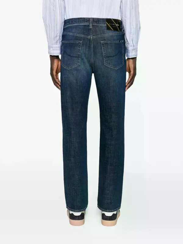 JACOB COHЁN Faded Straight-leg Jeans