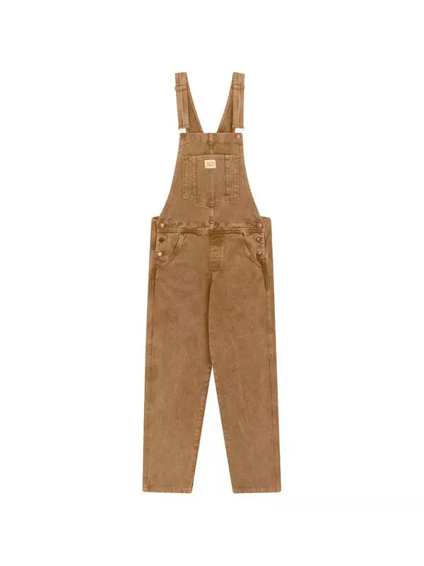 FAVORITE PEOPLE Train Station Garment-dyed Overalls - Neutrals
