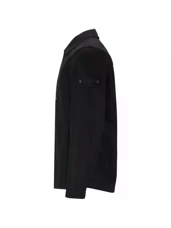 Stone Island 1200020 Wool Nylon Flannel_s.i. Ghost Overshirt
