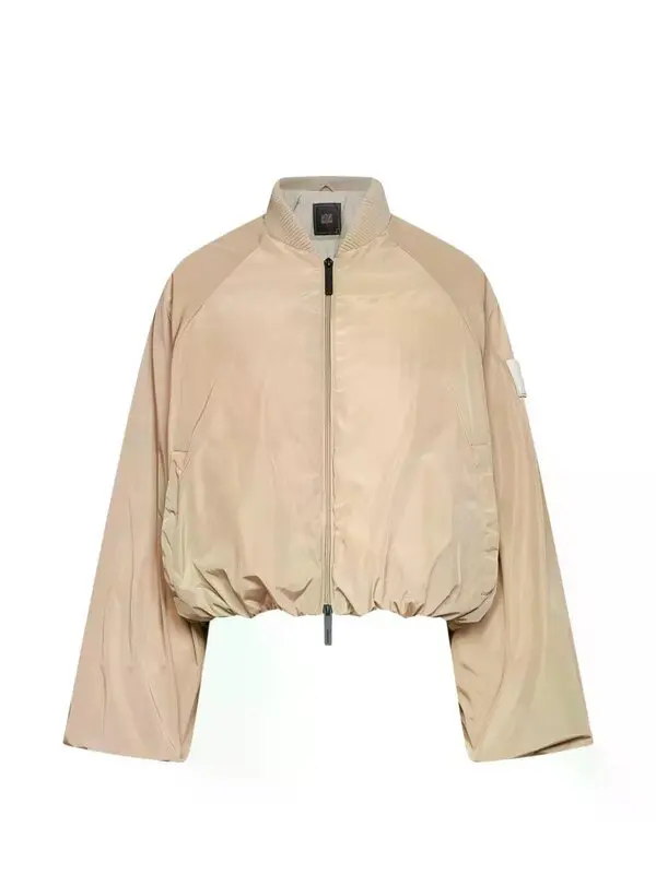 AFTER/LABEL Cropped Zip-up Bomber Jacket