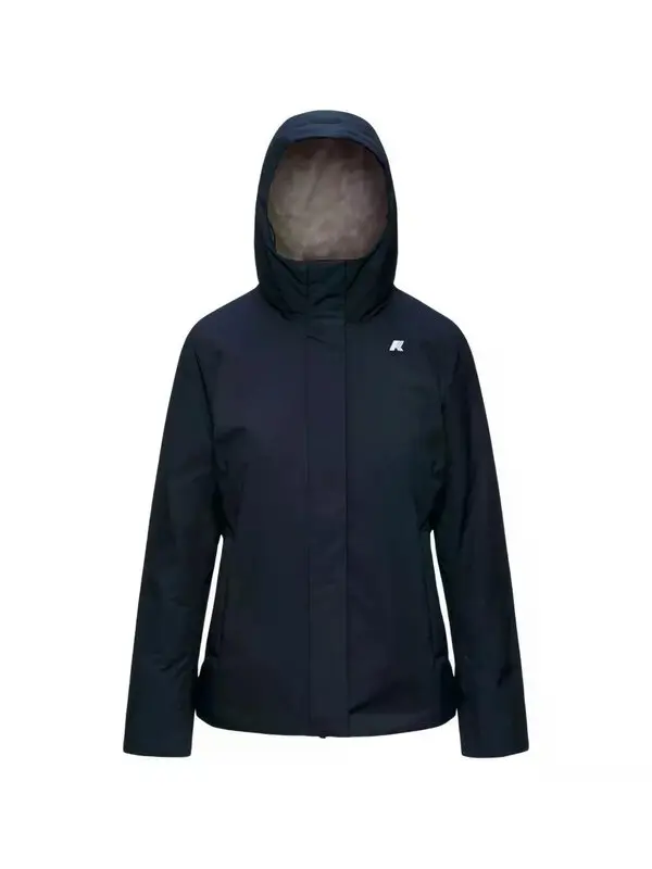 K-WAY Hooded Logo-patch Jacket