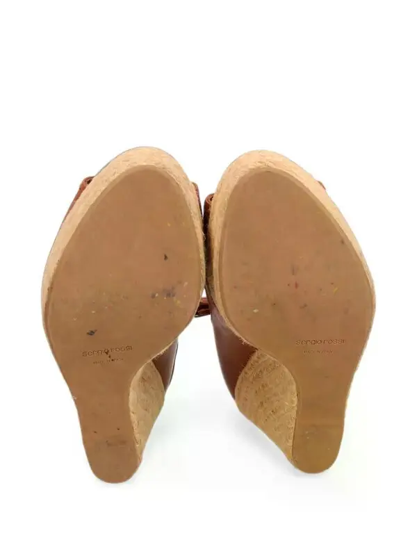 SERGIO ROSSI Tassel-tie Wedge Sandals