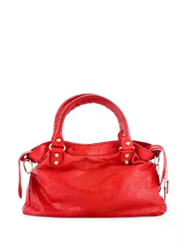 Balenciaga Town Giant Studs Bag Leather Satchel