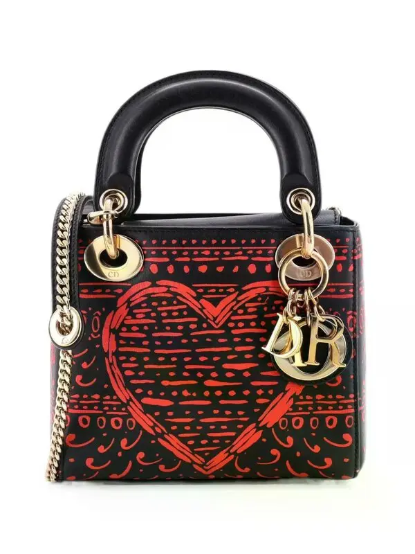 Dior Lady Bag Printed Leather Mini Tote Bag