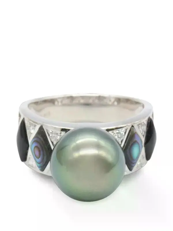 TASAKI 2010s Pearl Diamond Ring