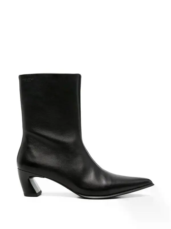 VAGABOND SHOEMAKERS Pointed-toe Leather Boots - Black