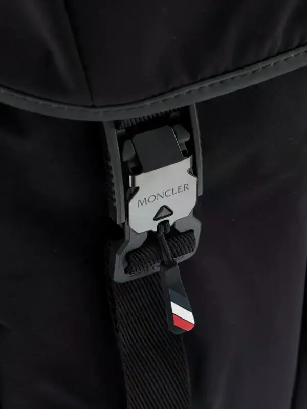 Moncler Leather-trimmed Buckle-fastening Backpack