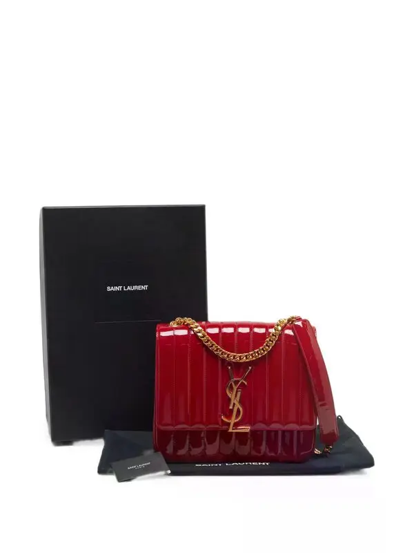Saint Laurent 2018 Large Vicky Quilted Shoulder Bag