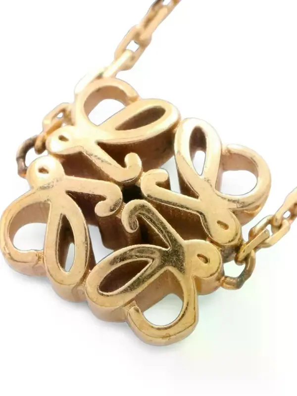 Loewe 2010s Anagram Bombe Necklace - Gold