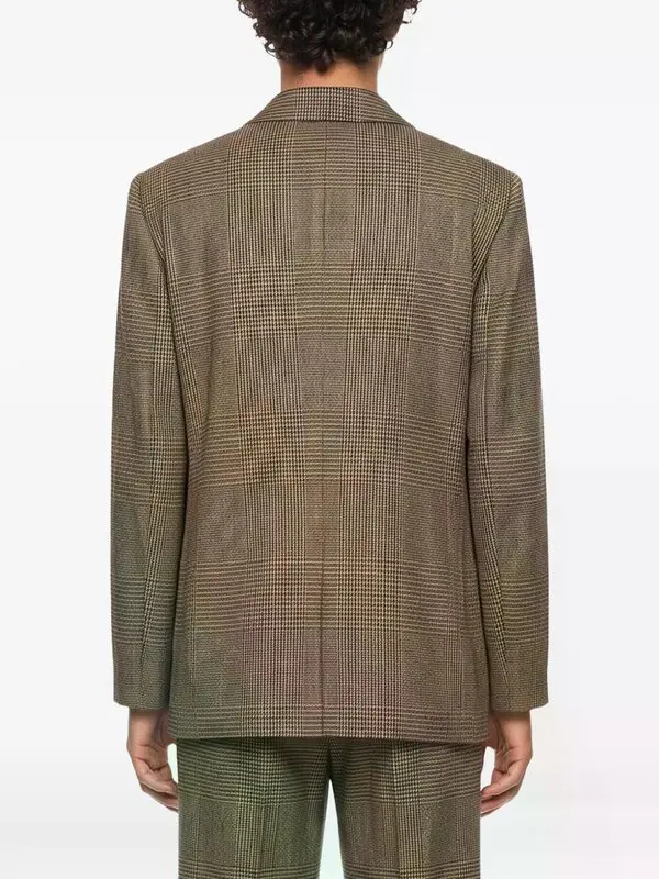 Antonelli Firenze Double-breasted Prince Of Wales Check Blazer