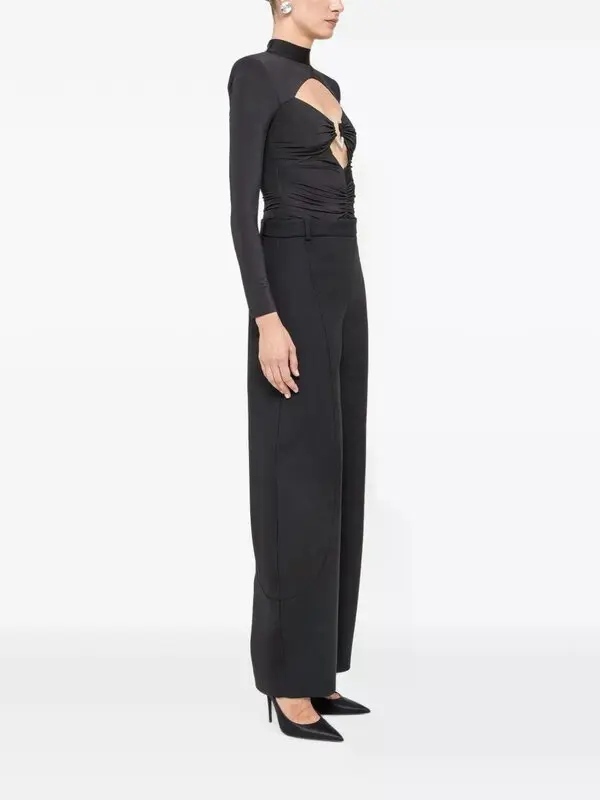 NISSA Cut-out Crystal Detail Bodysuit