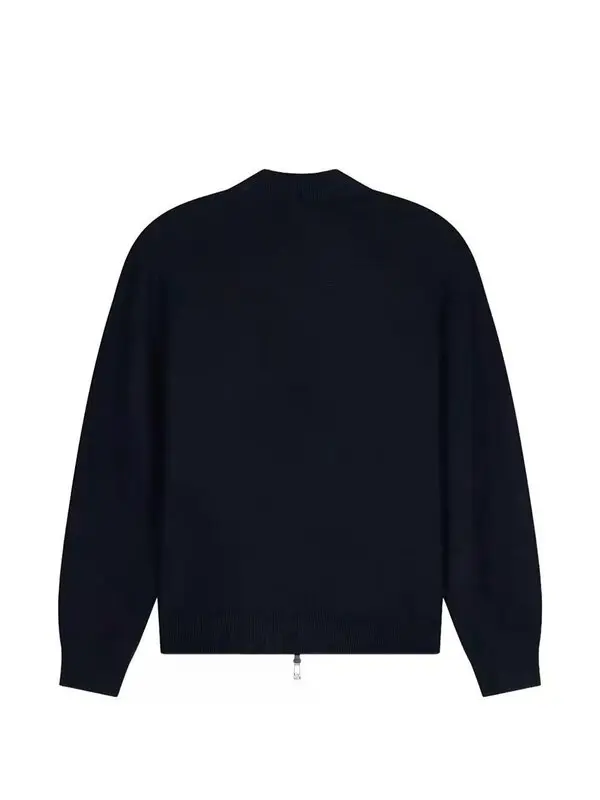 Armani Exchange Logo-embroidered Zip-up Sweater