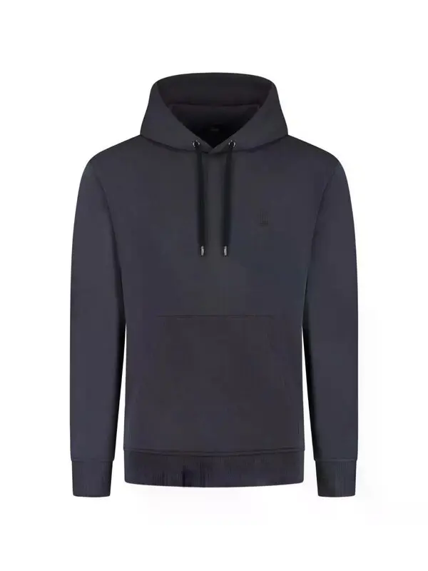 Herno Felpa Logo-embroidered Drawstring Hoodie