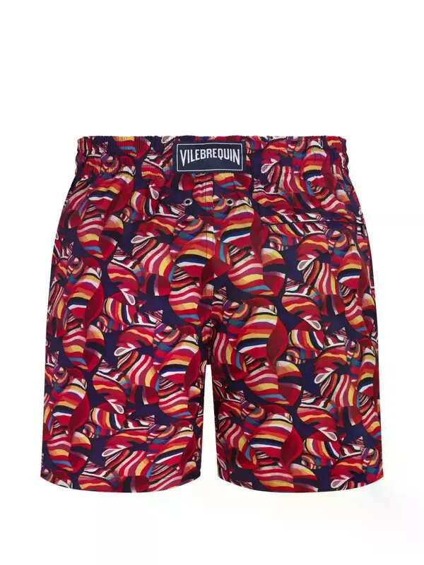 Vilebrequin Shell-print Swim Shorts - Purple