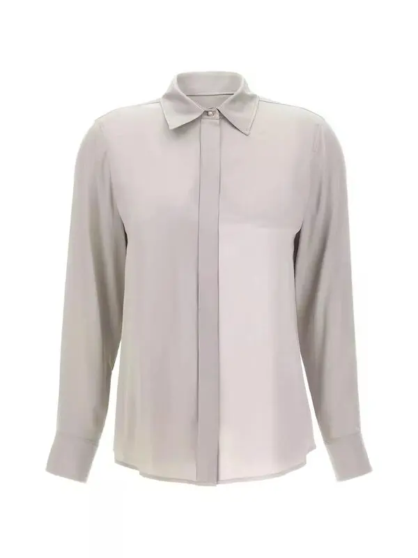 Max Mara Silk-satin Shirt