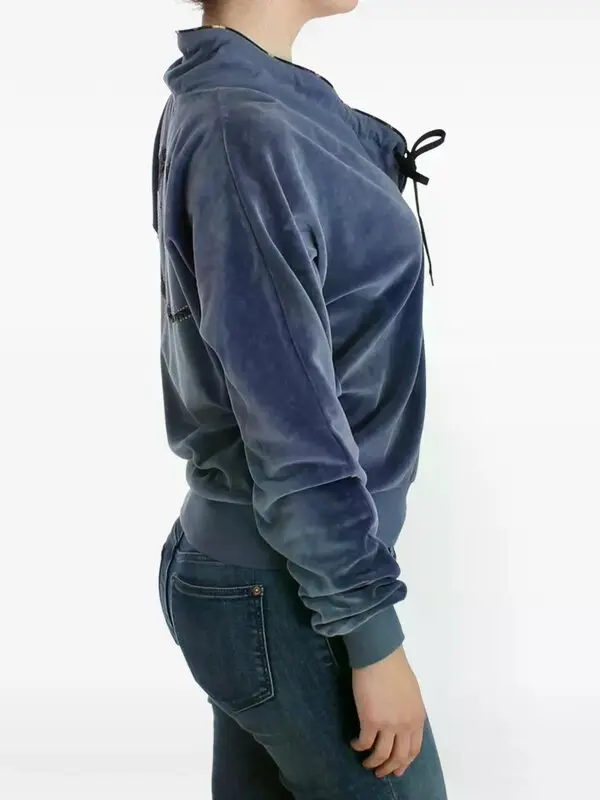 Roberto Cavalli Rhinestone-embellished Drawstring Sweatshirt