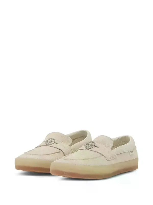 VANS Skate Suede Peace-sign Loafers - Neutrals