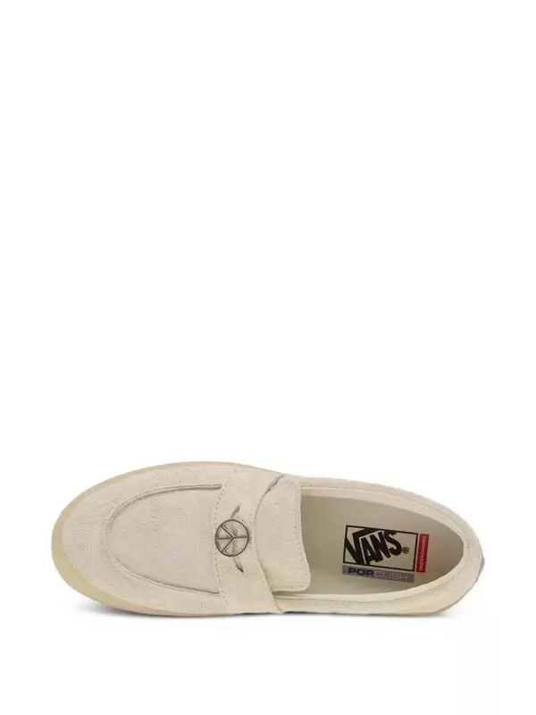 VANS Skate Suede Peace-sign Loafers - Neutrals