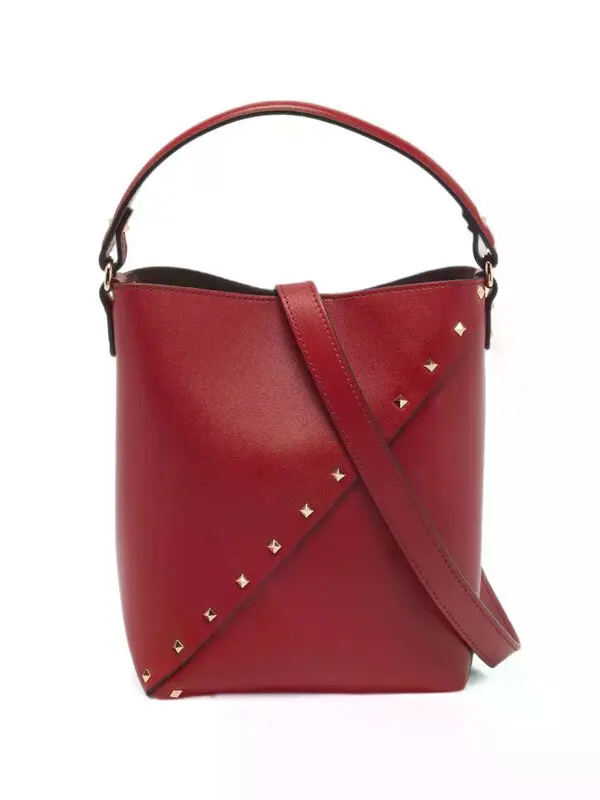Valentino Garavani Rockstud Wispy Leather Bucket Bag