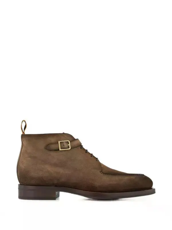Santoni Buckle-detail Lace-up Boots