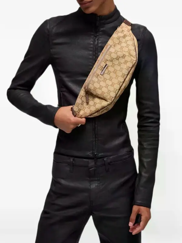 Gucci Large Flatpack Gg Canvas Belt Bag